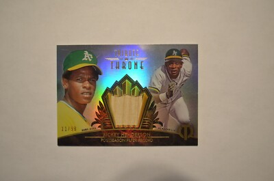 2014 TOPPS TRIBUTE TO THE THRONE baseball THRONE-RH RICKEY HENDERSON 11 ...