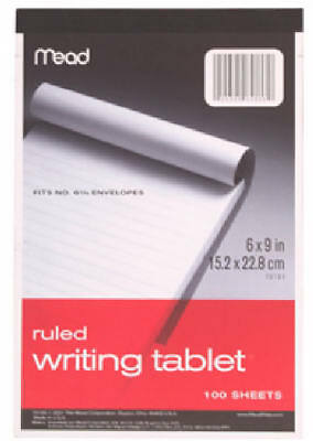 100-Page 6 x 9-Inch Ruled Writing Tablet - Pack of 6 | eBay
