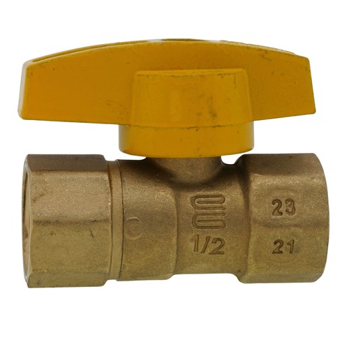 BrassCraft TBV8 TBV Series 1/2 in. Brass FIPT T-Handle Gas Ball Valve ...