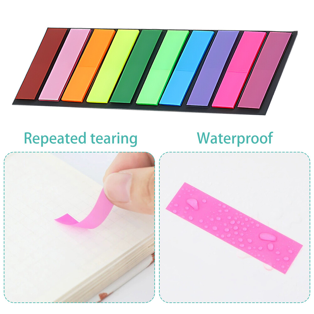 800pcsBookmark Home Office Student 3 Types Index Tab Writable Reusable ...