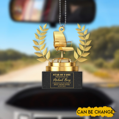 Golden Boss Office Chair Trophy Ornament, Custom Champion Trophy Car ...