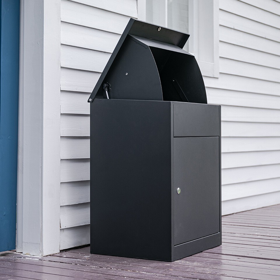 Extra Large Lockable Parcel Package Delivery Drop Box Letterbox Storage ...