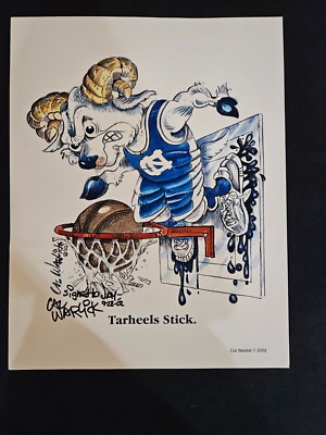 UNC Tarheels Stick, Signed and Dated 2002 and Personalized- B70 | eBay