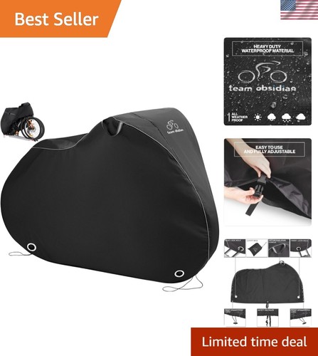 Team Obsidian Waterproof Outdoor Bike Cover for 2 Bikes - Perfect for ...