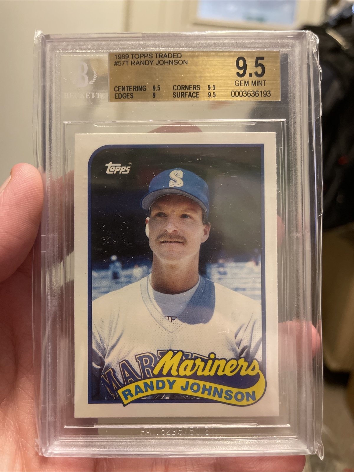 1989 Topps Randy Johnson BGS 9.5 Gem Mint Seattle Mariners | eBay