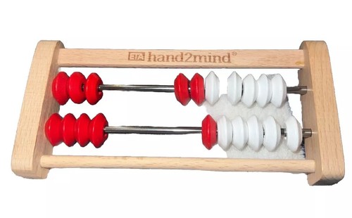 Mini Wooden Rekenrek, Abacus Kids Math Manipulative Set 4 Count ...