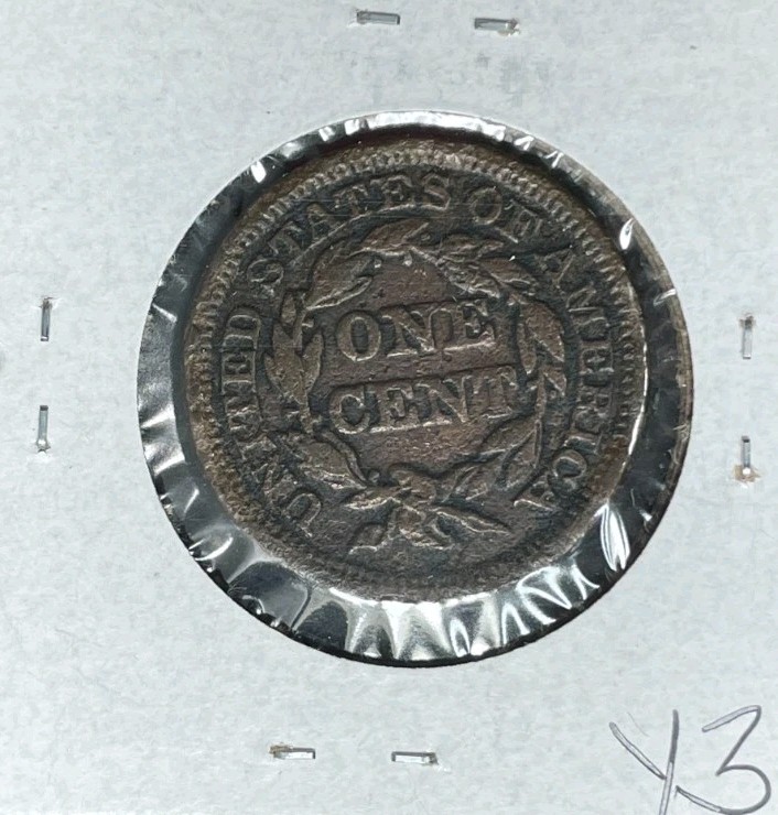 1848 BRAIDED HAIR LARGE CENT~FINE POROUS ~NICE OLD COIN~ | eBay