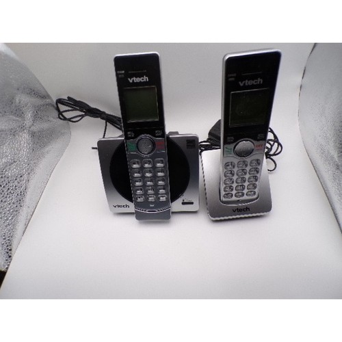 Vtech Cordless Phone System with Two Handsets and Base Station Tested ...