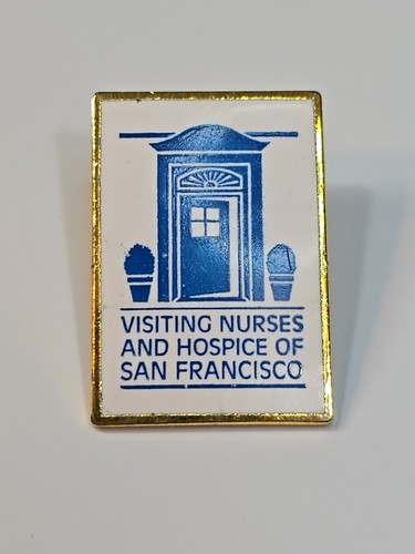 Visiting Nurses and Hospice of San Francisco Lapel Pin Blue & White ...