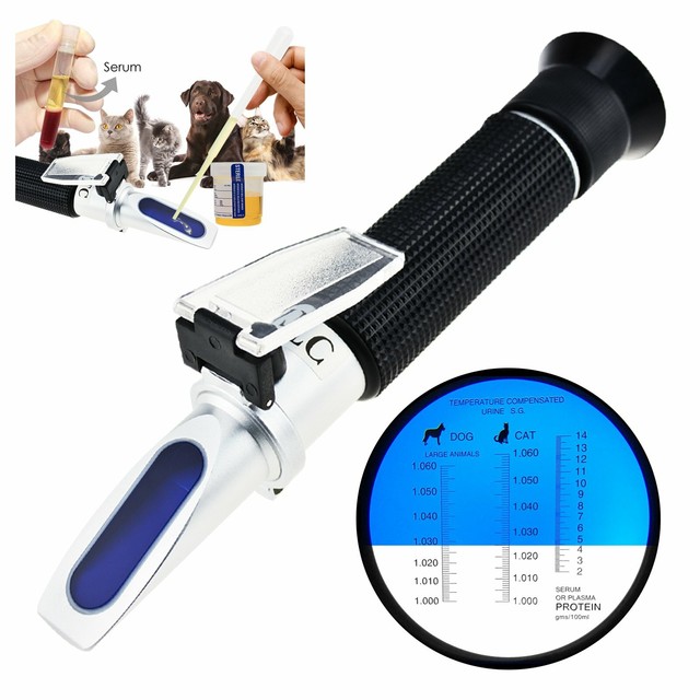Clinical Refractometer With ATC Tri-scale Serum Plasma Protein ...