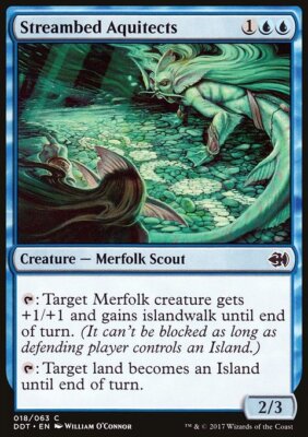 MTG Magic the Gathering Streambed Aquitects (18/66) DD Merfolk vs ...