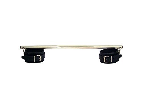 Rouge Adjustable Leg Spreader Bar With Leather Cuffs Black 24 Inch - 38 ...
