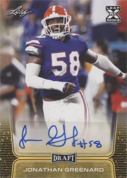 2020 Leaf Draft - Autographs Jon Greenard #BA-JG1 Gold (AU, RC) for ...