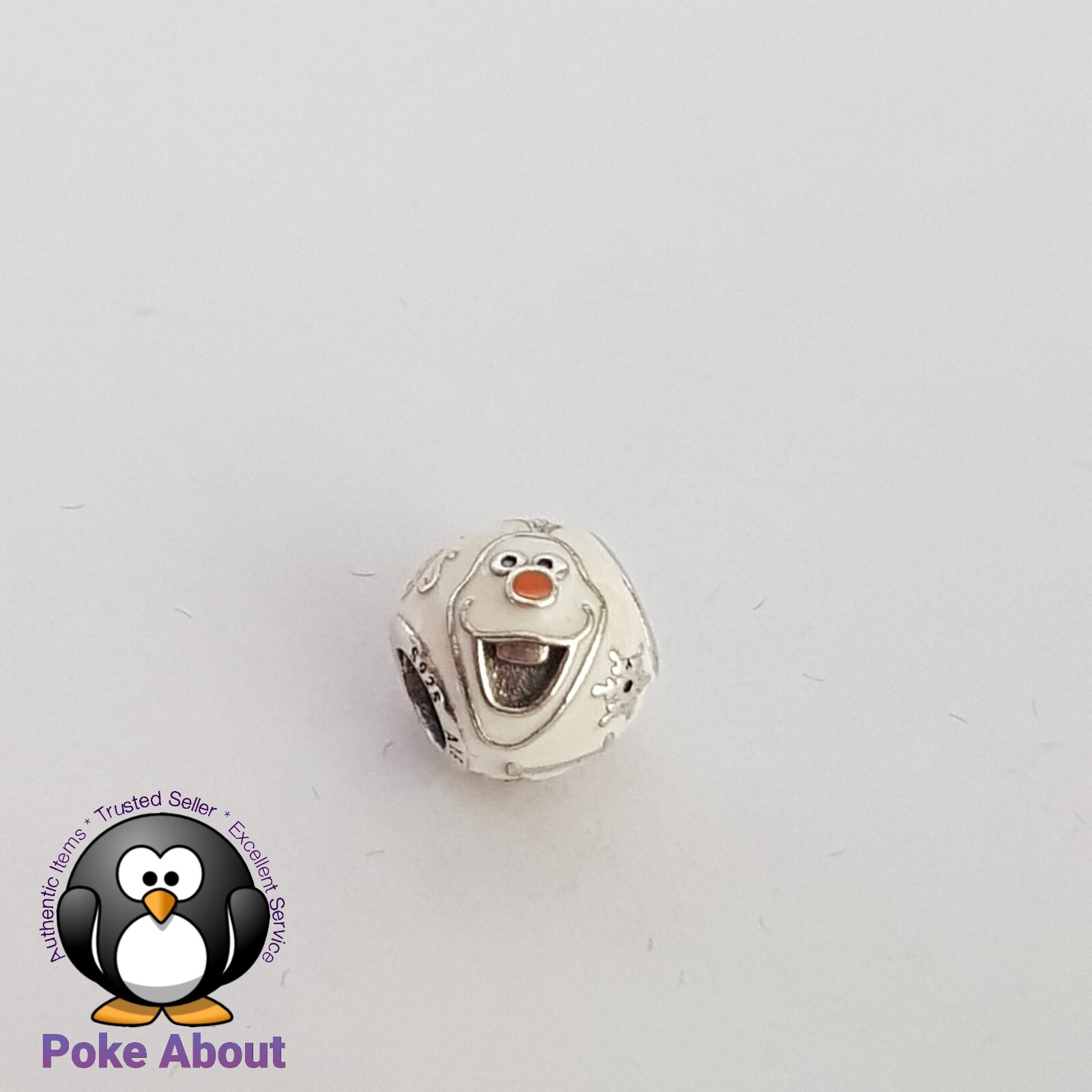 Authentic Pandora Disney Frozen Olaf Enamel Silver Ch… - Gem