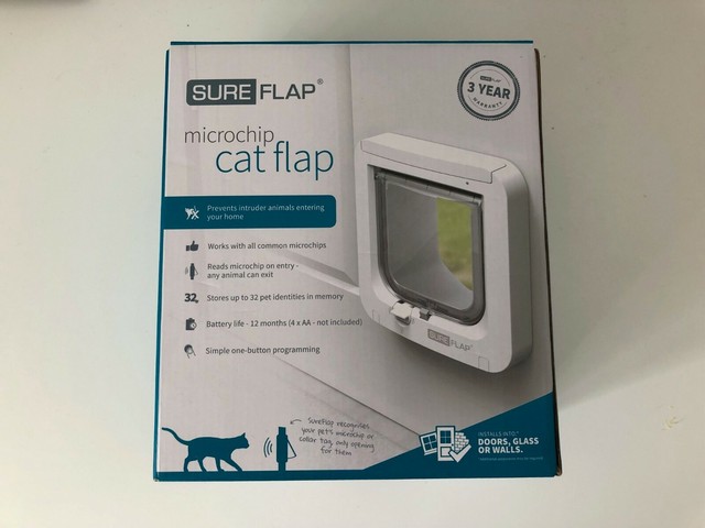 SureFlap SUR001 Microchip Cat Door - White for sale online | eBay