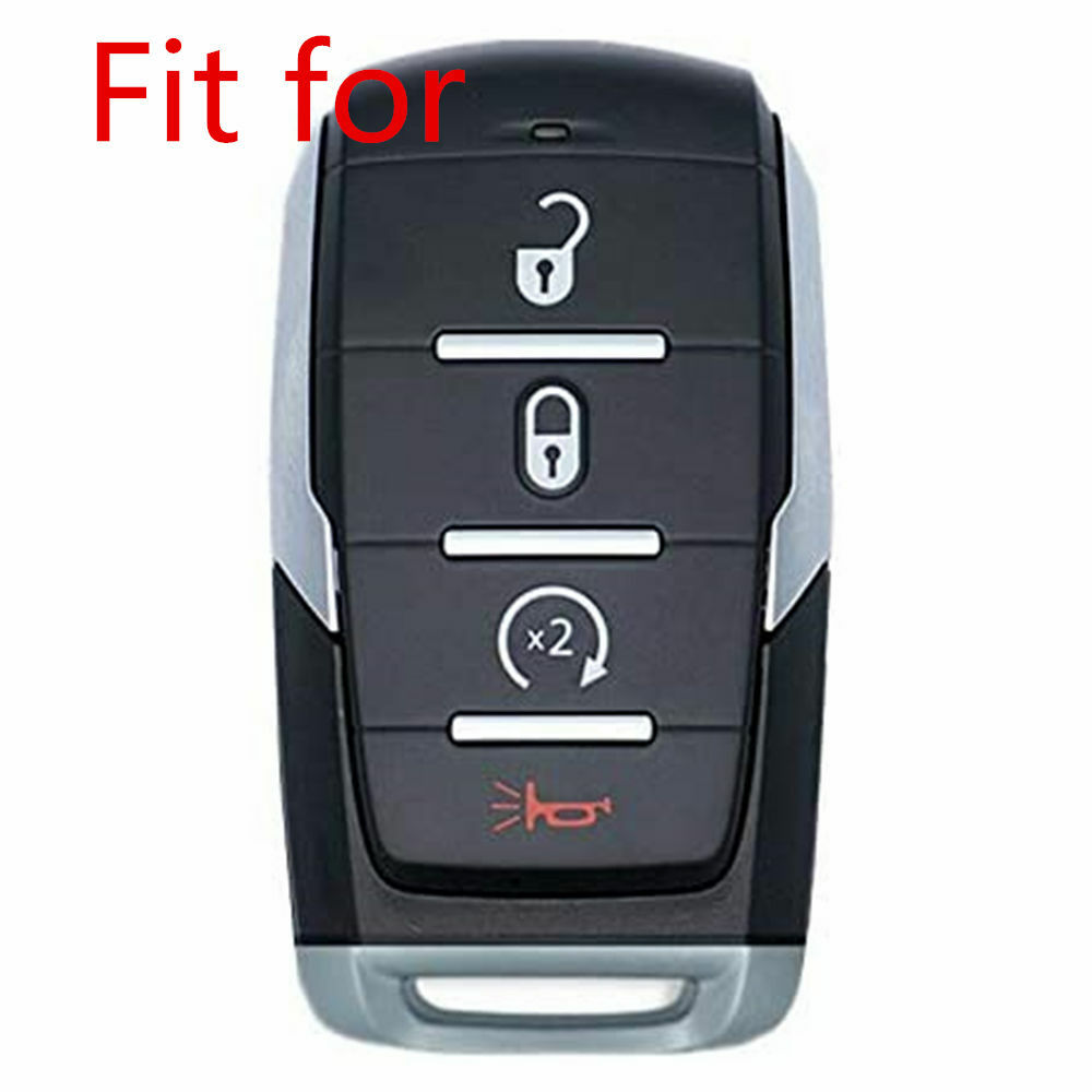 2pcs Black/red Key Cover for 2019-2021 Ram Limited 1500 OHT-4882056 ...