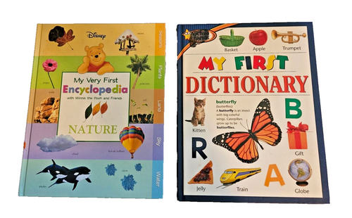 Childrens My First Dictionary & Disney Winnie Pooh Encyclopedia Nature ...