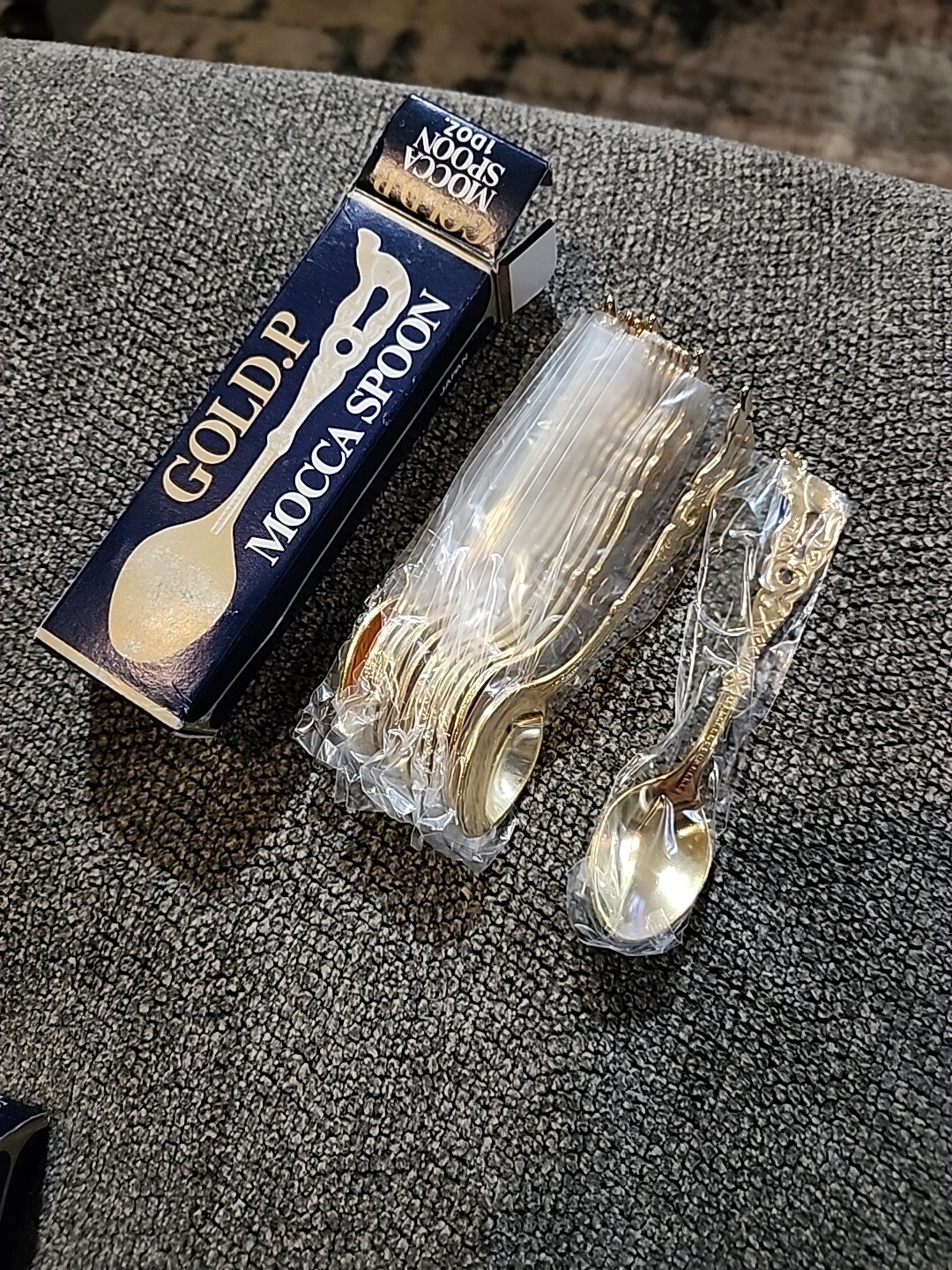 GOLD PLATED, CAMEL, SET OF 12 MOCCA SPOONS WITH BOX | eBay