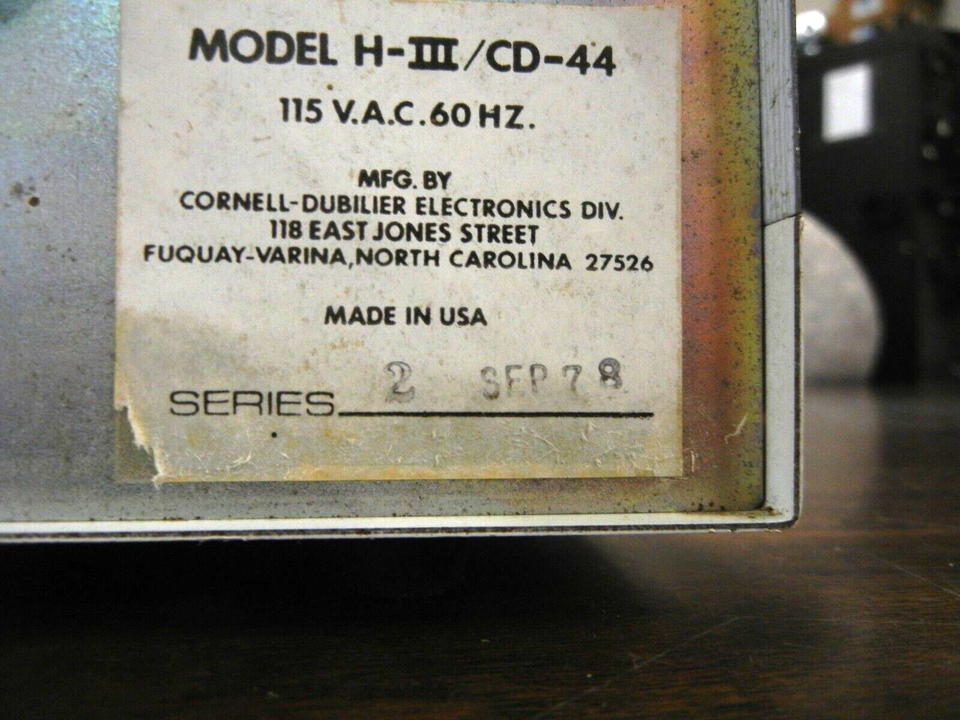 Nice CDE HAM-III/CD44 Antenna Rotor Directional Rotator Control Box Ham ...