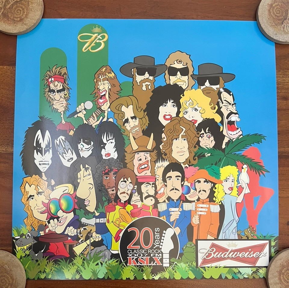 Phoenix Radio Station KSLX 20th Anniversary Caricature Rock Stars ...