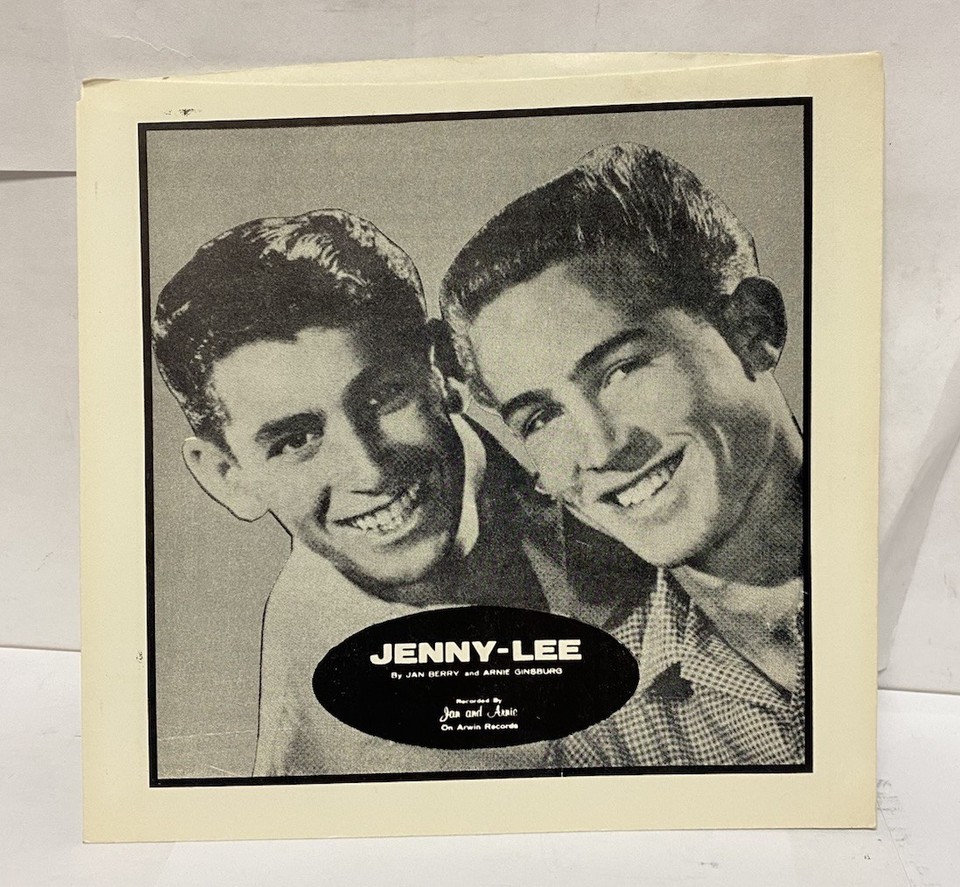 Jan Berry And Arnie Ginsburg Jenny-Lee 45 Picture Sleeve ONLY NO DISC ...