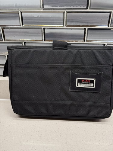 TUMI Black Ballistic Padded Nylon Laptop Sleeve iPad Computer 14" Tote ...