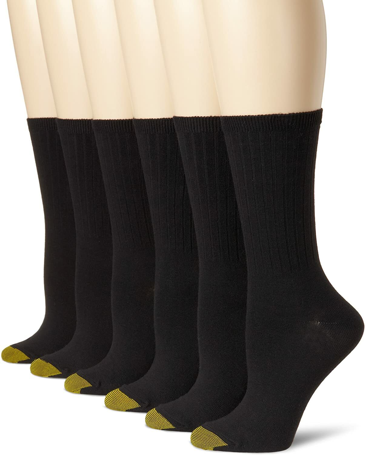 Gold Toe Women's Ribbed Crew Socks (6 Pairs) | eBay