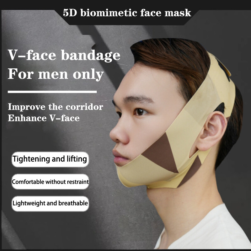 For Men V-face Bandage Facial Lifting Tightening Shaping Mask Quickly ...
