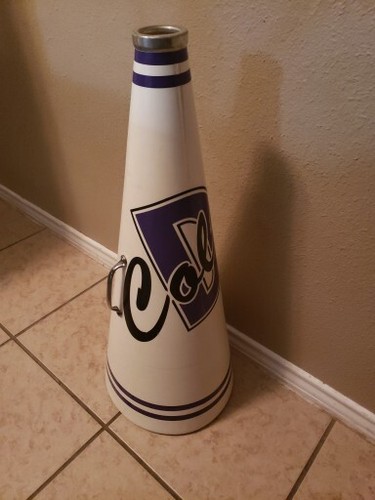 Huge Vtg Megaphone 26” College High School Prep Cheer Movie Prop Colts ...