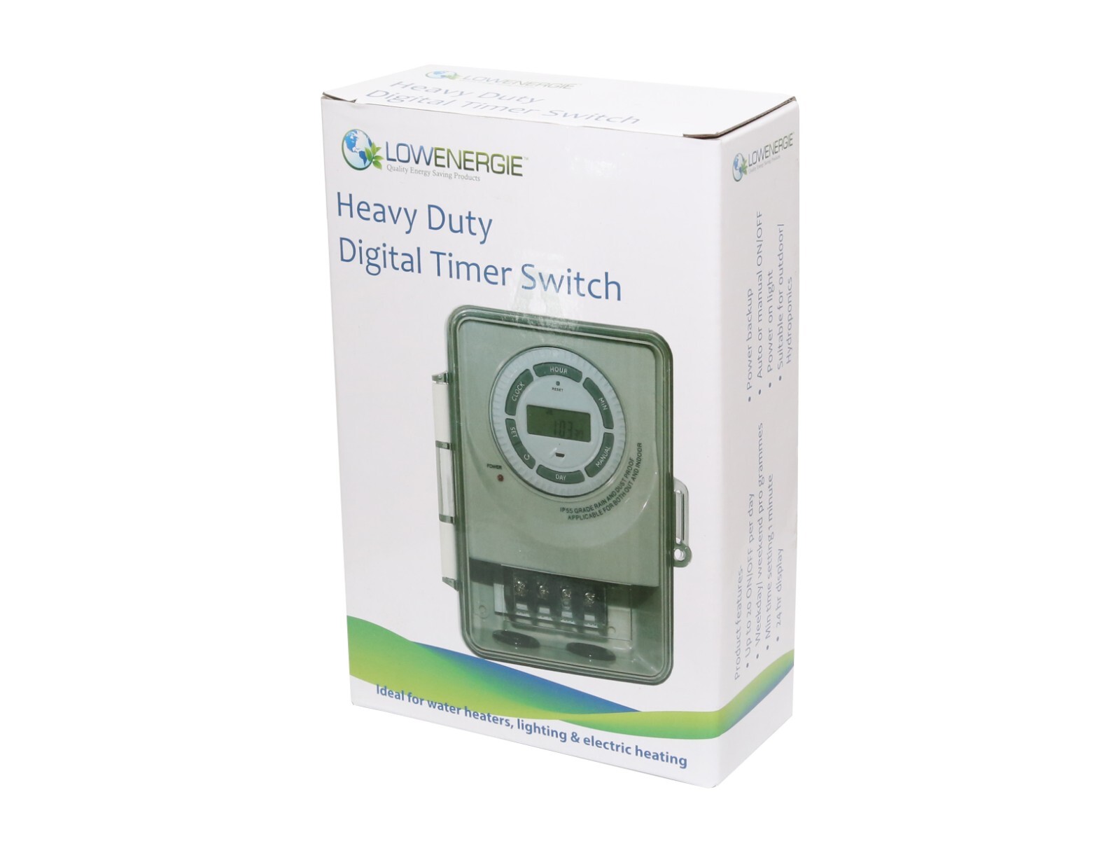 Heavy Duty Timer Switch 30A 6500w Digital Programmable IP55 water ...