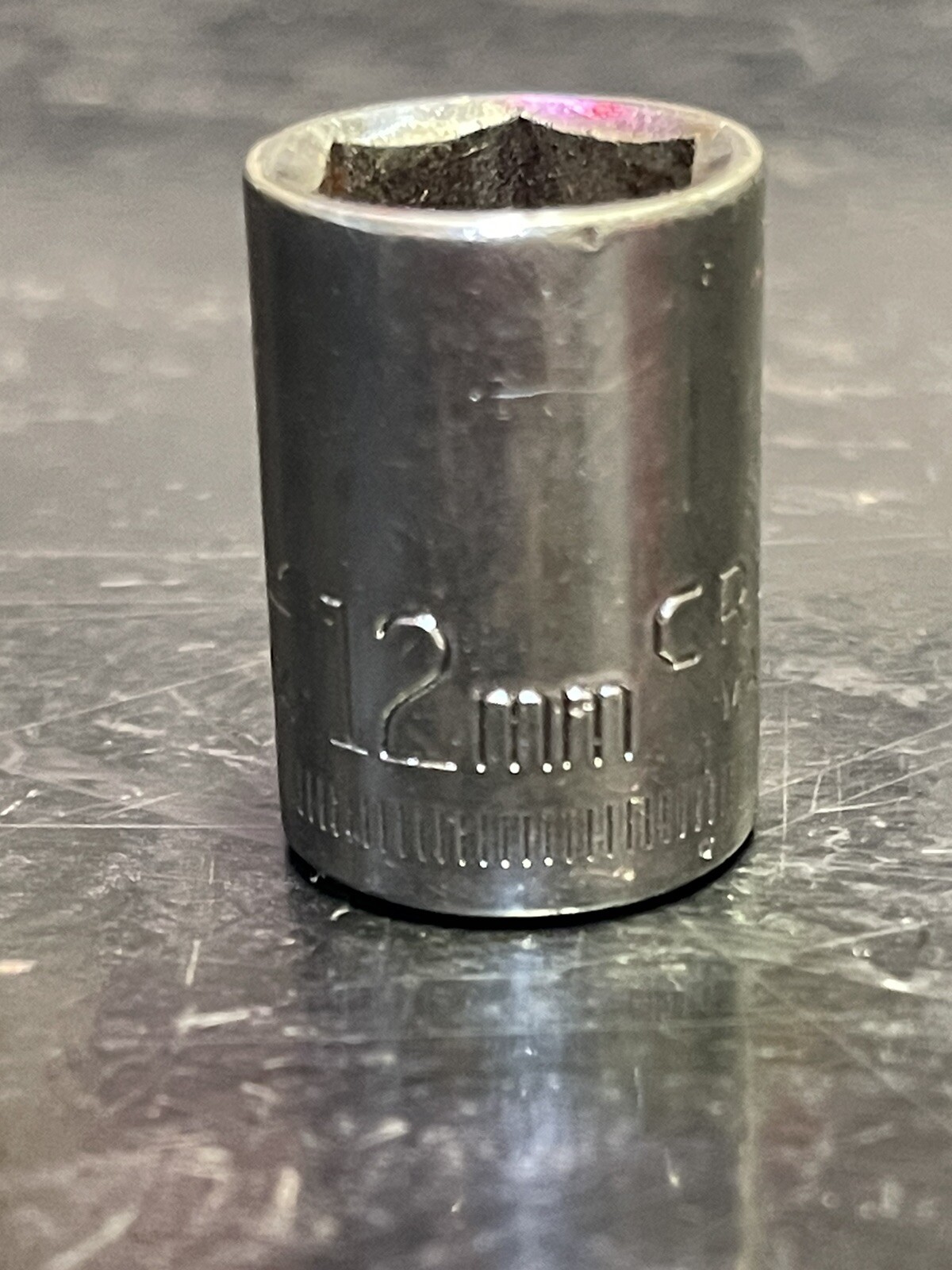 Craftsman USA 12mm 6 Point 3/8" Drive Shallow Socket 43544 Inverted G e ...