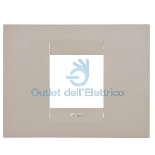 Gewiss GW16402TC Placa Geo 2P Cáñamo | eBay