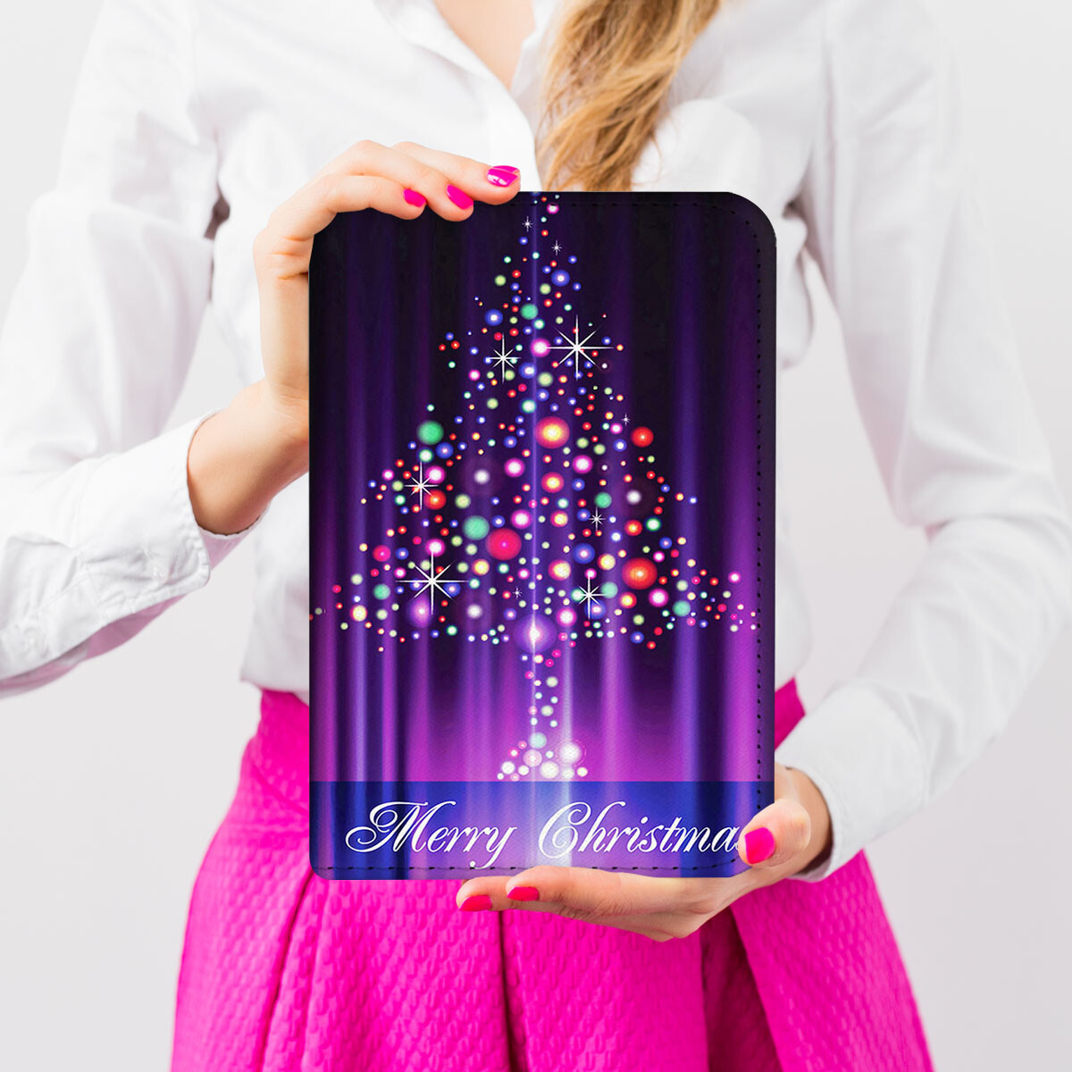 ( For iPad Air 3, 10.5 Inch ) Art Flip Case Cover P23824 Christmas Tree ...