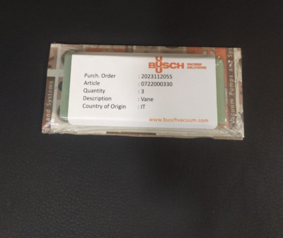 Vane set for Busch RA0063E, RA0063F P/N 0722.000.330 | eBay