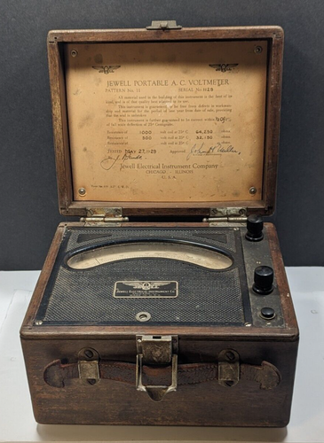 Antique Electric Jewell DC Volt Meter Telegraph Radio Science 1920s | eBay
