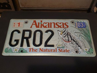 RARE 2002 Brook Trout Fly Fishing Arkansas Game & Fish License Plate ...