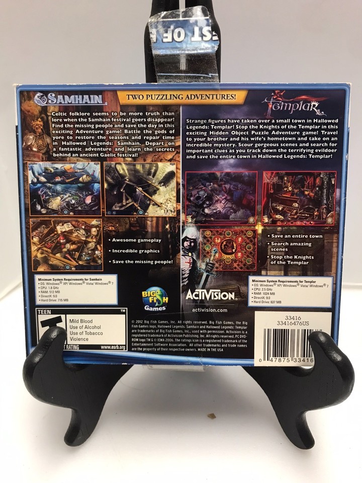 Hallowed Legends Samhain Templar Best of Big Fish Games PC 2 Pack Video ...