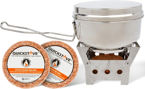 Portable Stove Kit with Camping Pot & Stove, & 2 Firestarters ...