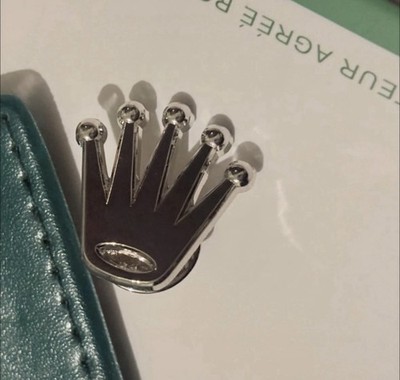 Silver Logo Rolex Lapel Pin | eBay UK