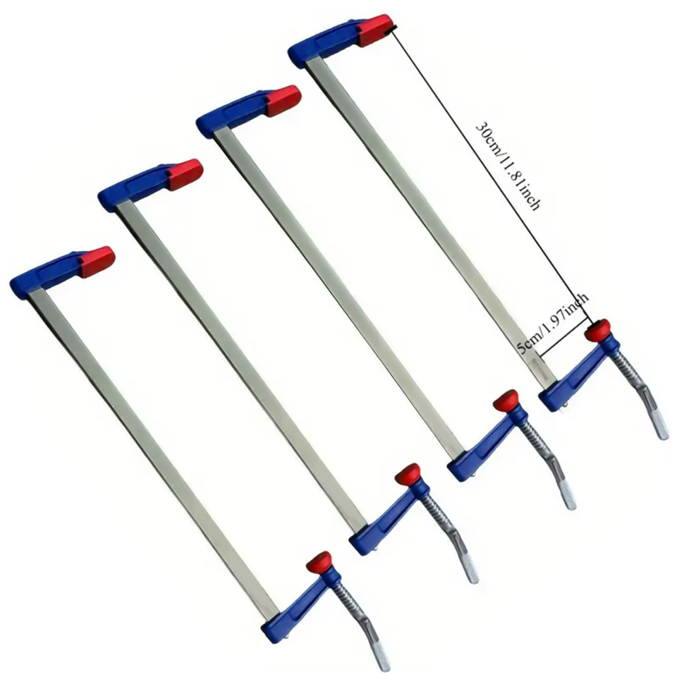 4x F Style Clamp Welding Clamps Heavy Duty Forged Solid Steel Parallel ...