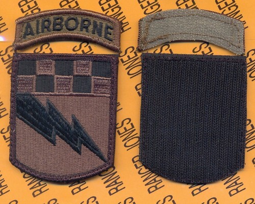 525th Military Intelligence Bde Airborne OD Green & Black patch m/e | eBay