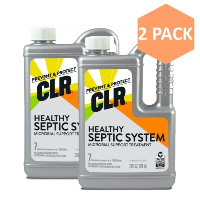 2 PACK Clr Healthy Septic System Tank Treatment Industrial Strength 28 ...