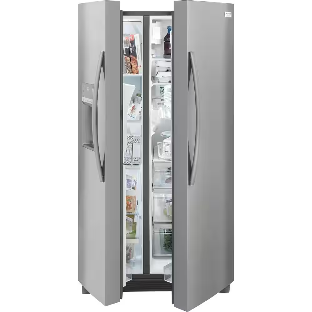 Frigidaire FFSS2615TS 25.5 cu ft. Side by Side Refrigerator - Silver ...