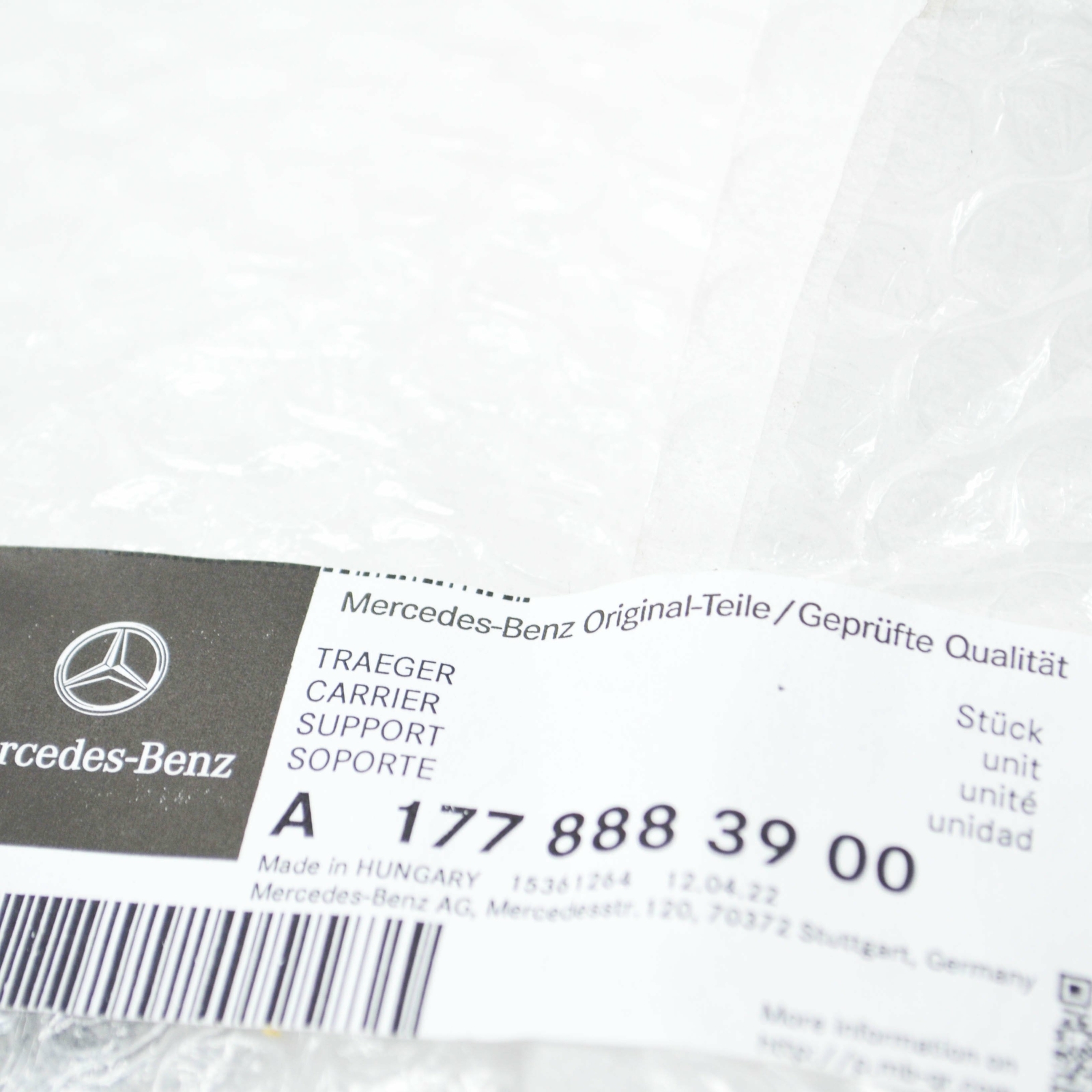 MB A W177 Front Bumper Radiator Grille Left Lower Part A1778883900 NEW ...