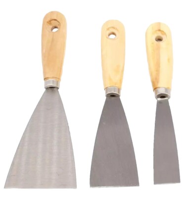 3pc Paint Scraper Set - Decorators Filling Knife, Wallpaper Remover ...