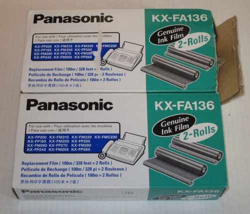 Panasonic KX-FA136 Ink Film (4 Rolls) Genuine NEW | eBay