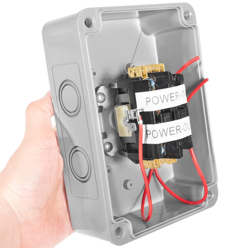 1522 Pump Start Relay with Enclosure 3 HP / 110V / 220V 24V Coil for ...