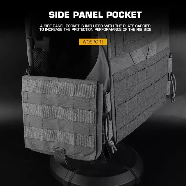 Tactical Vest K19 Plate Carrier MOLLE Quick Release System Fast Adjust ...