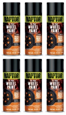 Raptor 4907 1K Satin Black Wheel Paint (10 oz) (6 Pack) | eBay