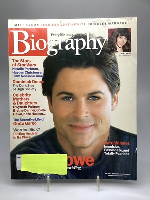 Vintage Biography Magazine May 2002 Rob Lowe | eBay